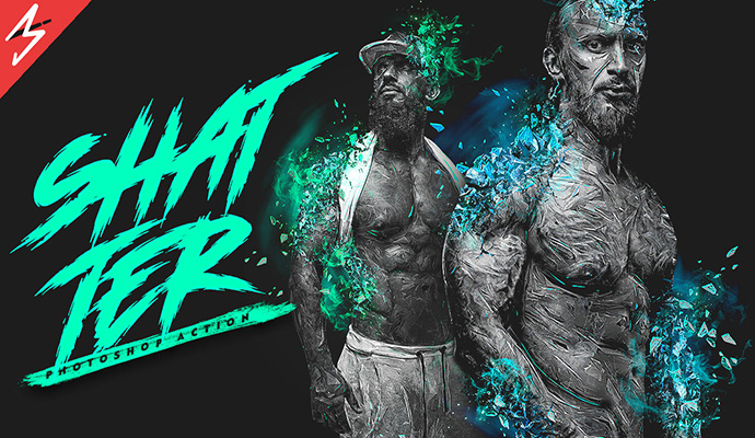 Shatter - Digital Art Photoshop Action by amorjesu - Sevenstyles