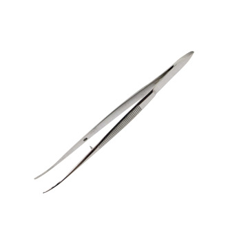 Iris Eye Forceps Iris Eye Dressing Forceps (4.5” Half-Curved, Serrated ...