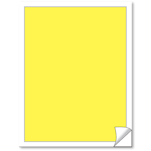 Blank Yellow Vehicle Window Stickers | Car Lot Stickers