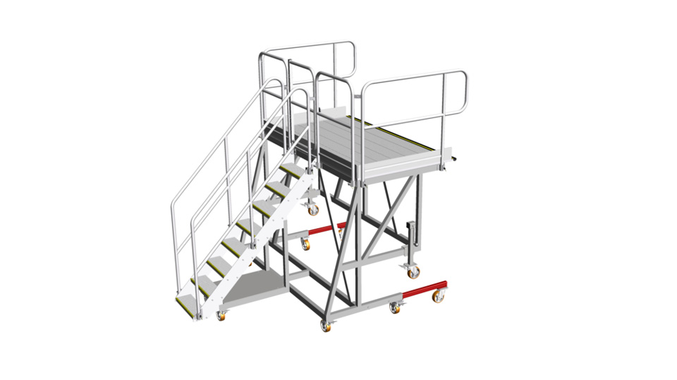 Custom step-over platforms: Photo gallery - Simplified Safety