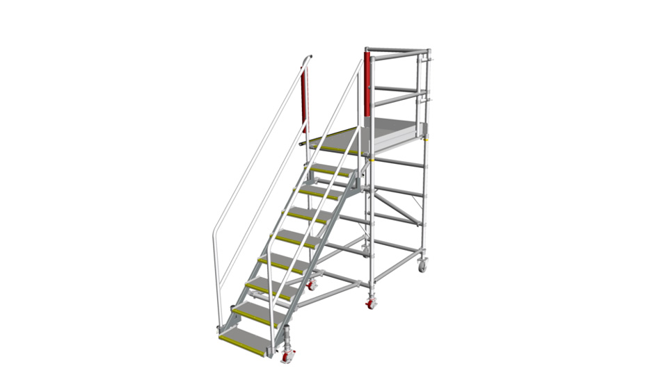 Custom step-over platforms: Photo gallery - Simplified Safety