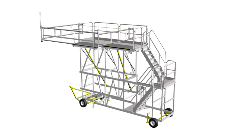 Custom step-over platforms: Photo gallery - Simplified Safety