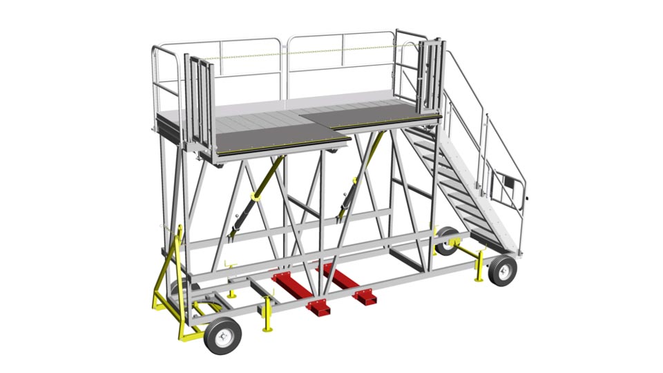 Custom step-over platforms: Photo gallery - Simplified Safety