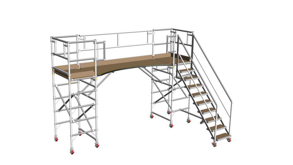 Custom step-over platforms: Photo gallery - Simplified Safety