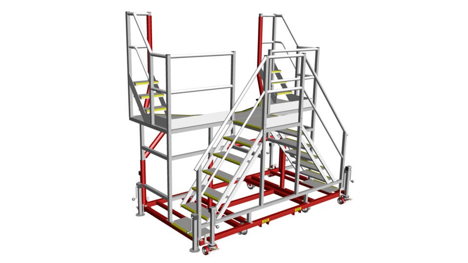 Custom step-over platforms: Photo gallery - Simplified Safety