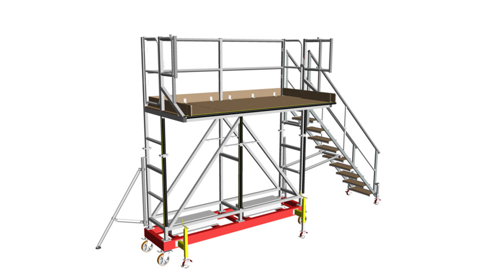 Custom step-over platforms: Photo gallery - Simplified Safety