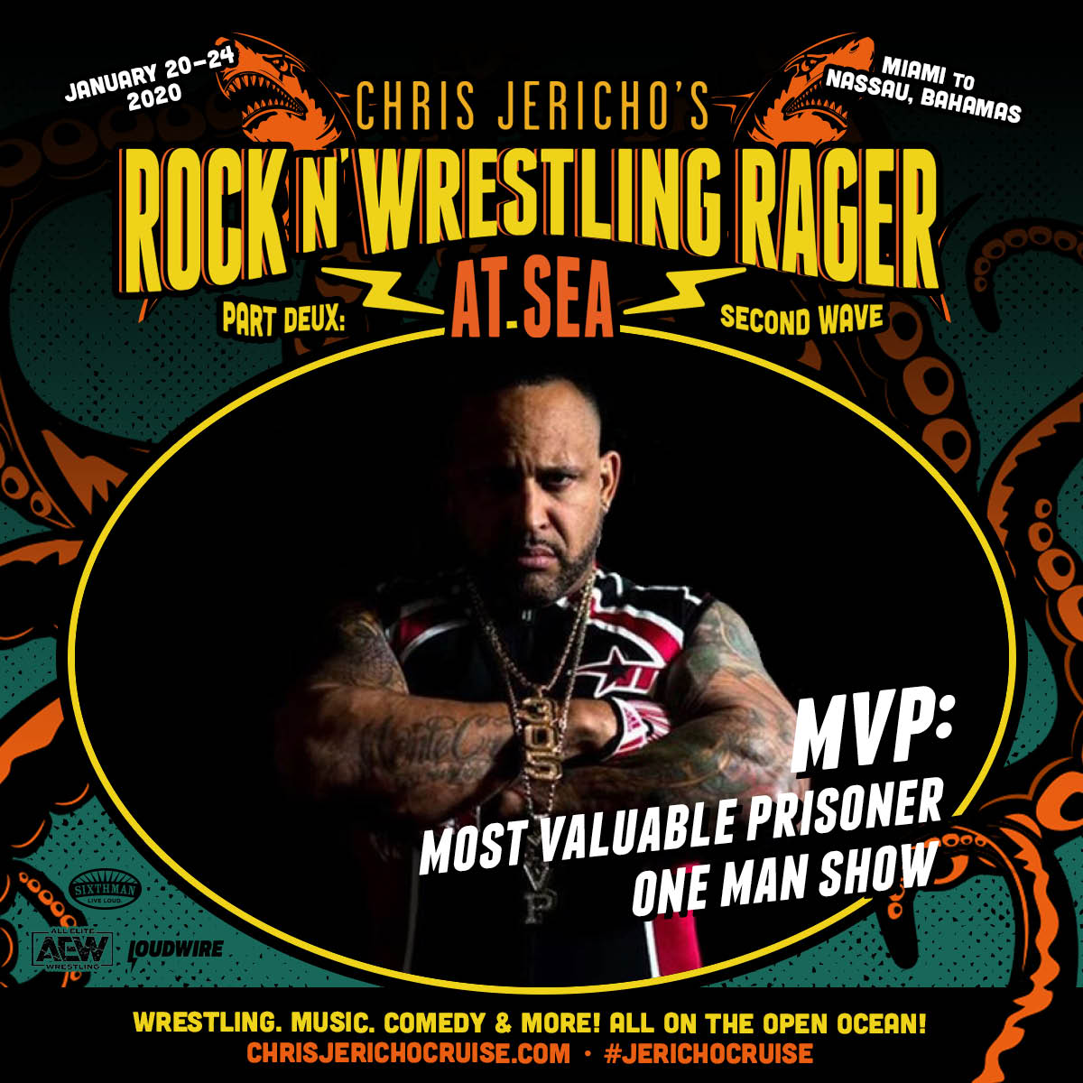 Jon Moxley Added To Chris Jericho's "Rock 'N' Wrestling Wrestling Rager ...