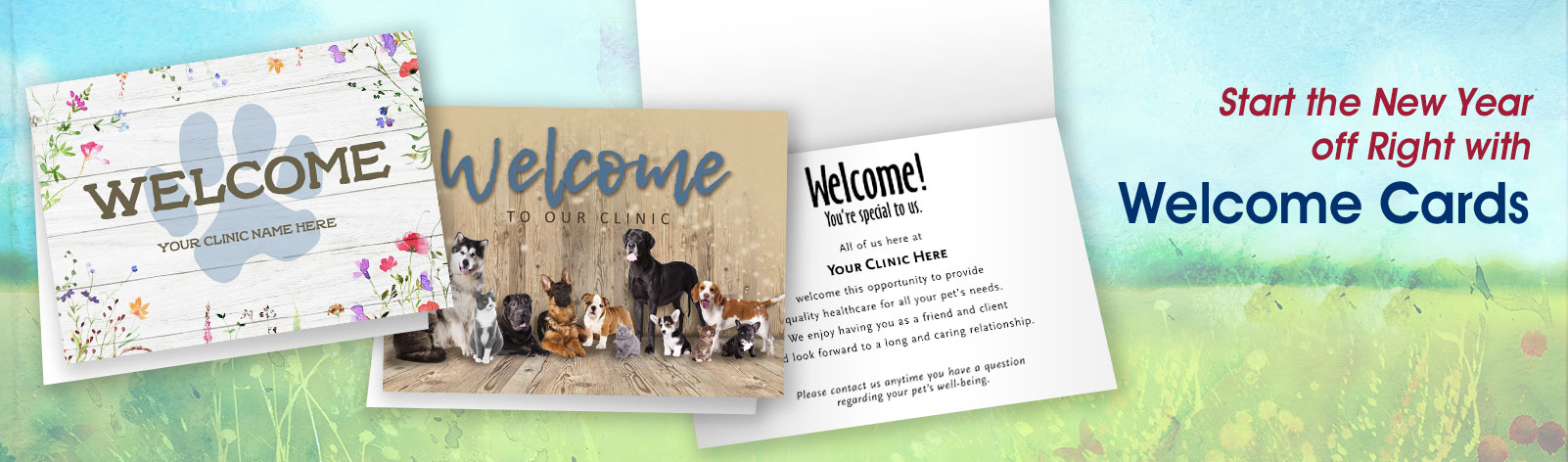 Personalized Bulk Greeting Cards for Veterinary Clinics | Sole Source