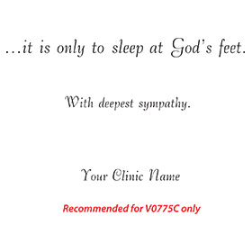 Veterinary Greeting Card Messages (Pet Care Messages) - Sole Source