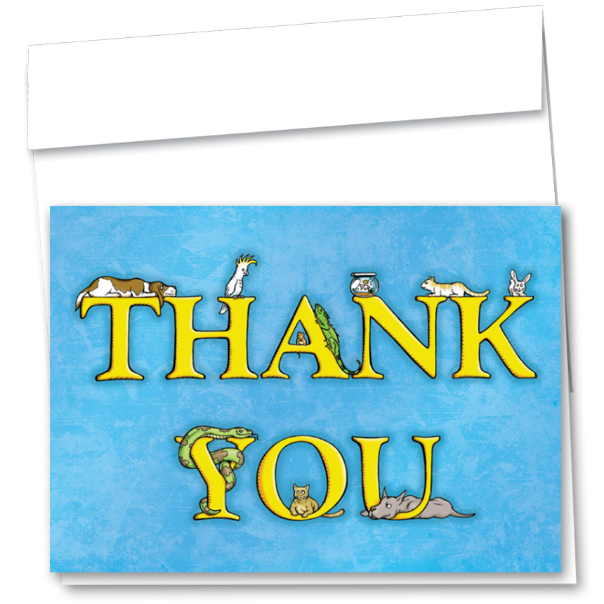 Veterinary Thank You Cards - Thank You Pets 2 | Veterinary Supplies