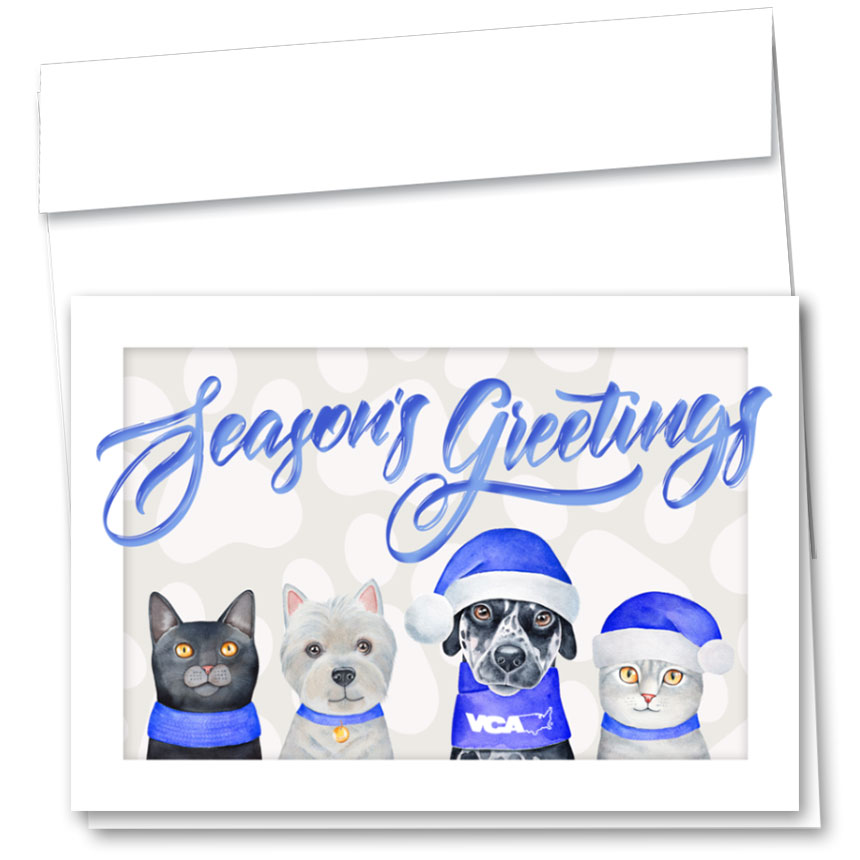 Veterinary Holiday Cards - VCA Winter Greetings, VCA: Sole Source