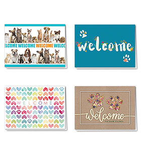 Veterinary & Pet Welcome Cards for Animal Clinics