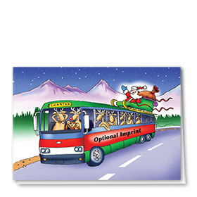 Bus Christmas Cards - Sole Source