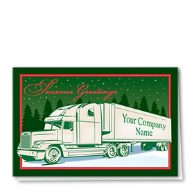 Trucking Christmas Cards with Heavy Haul Trucks / Trucking Holiday ...