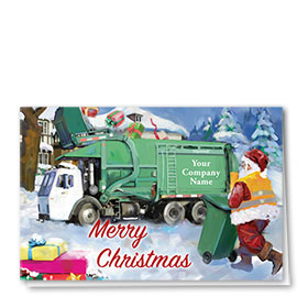 Refuse & Garbage Truck Christmas Cards - Sole Source