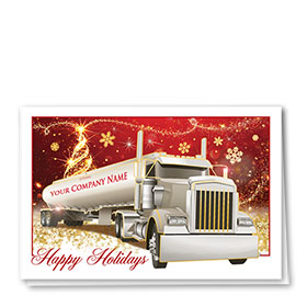 Trucking Christmas Cards with Tankers - Sole Source