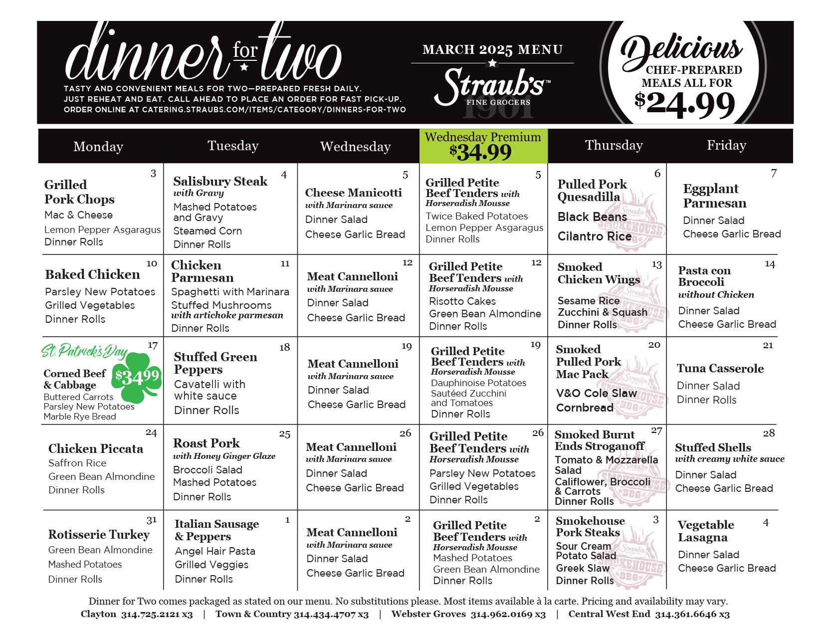 Dinner for Two | Straub's | St Louis Grocery Store