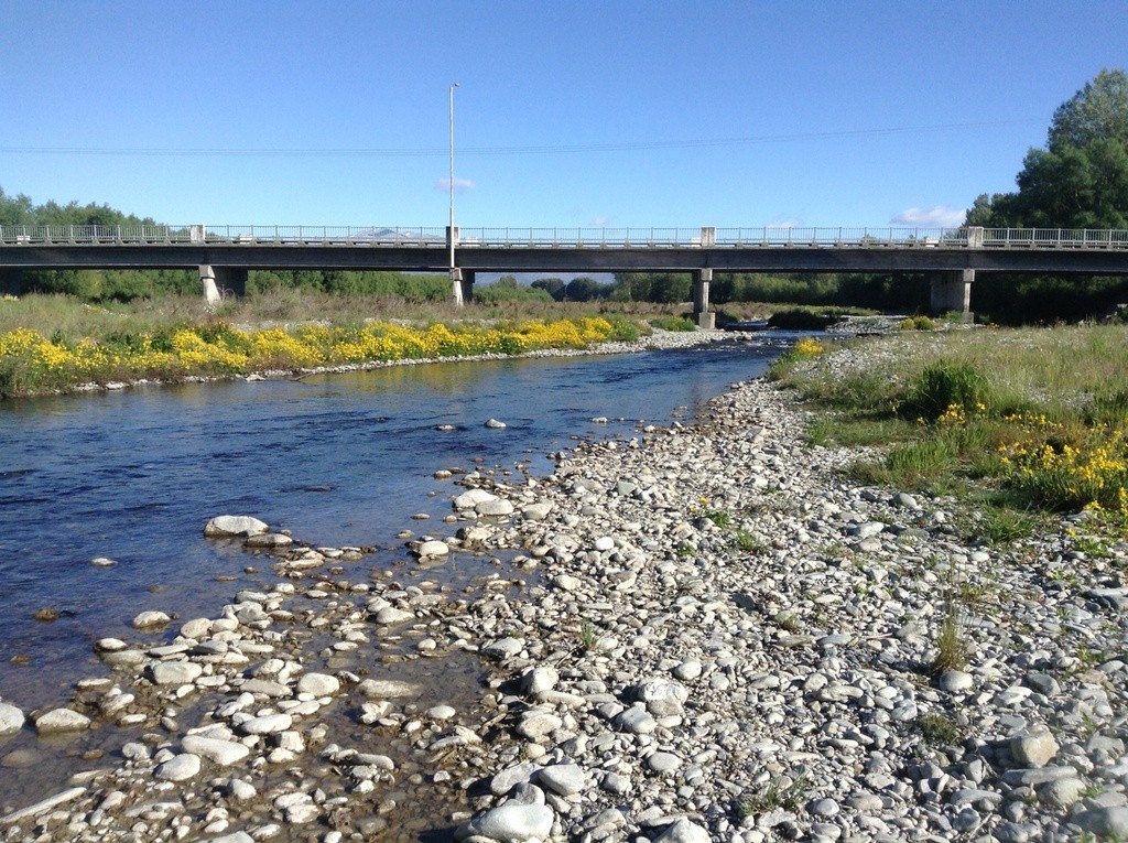 Opihi River at SH79 Bridge - Swim Guide