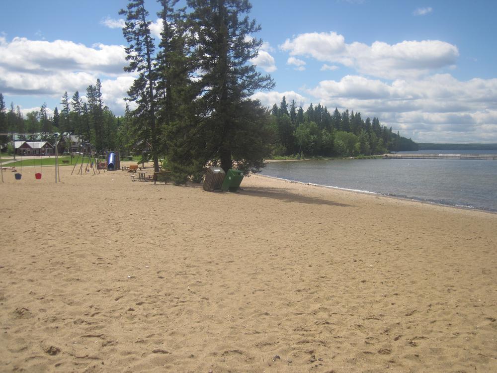 Prince Albert National Park Main Beach at Waskesiu Lake - Swim Guide