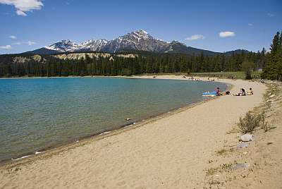 Lake Annette and Lake Edith Beaches in Jasper National Park - Swim Guide
