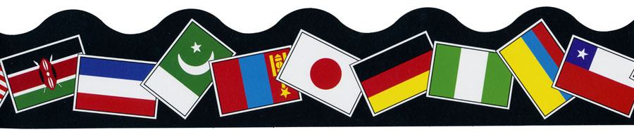 World Flags Trimmer, Bulletin Board Borders: Teacher's Discovery