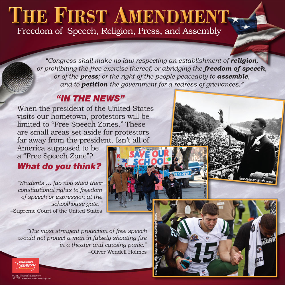 The Bill of Rights: Amendments Poster Set of 10 Posters and Banner ...