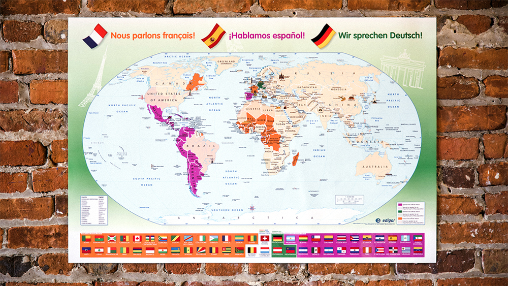 Language Distribution Map, Geography: Teacher's Discovery
