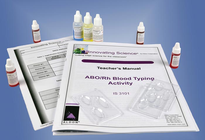 Biology/Life Science - Simulated ABO/Rh Blood Typing Kit