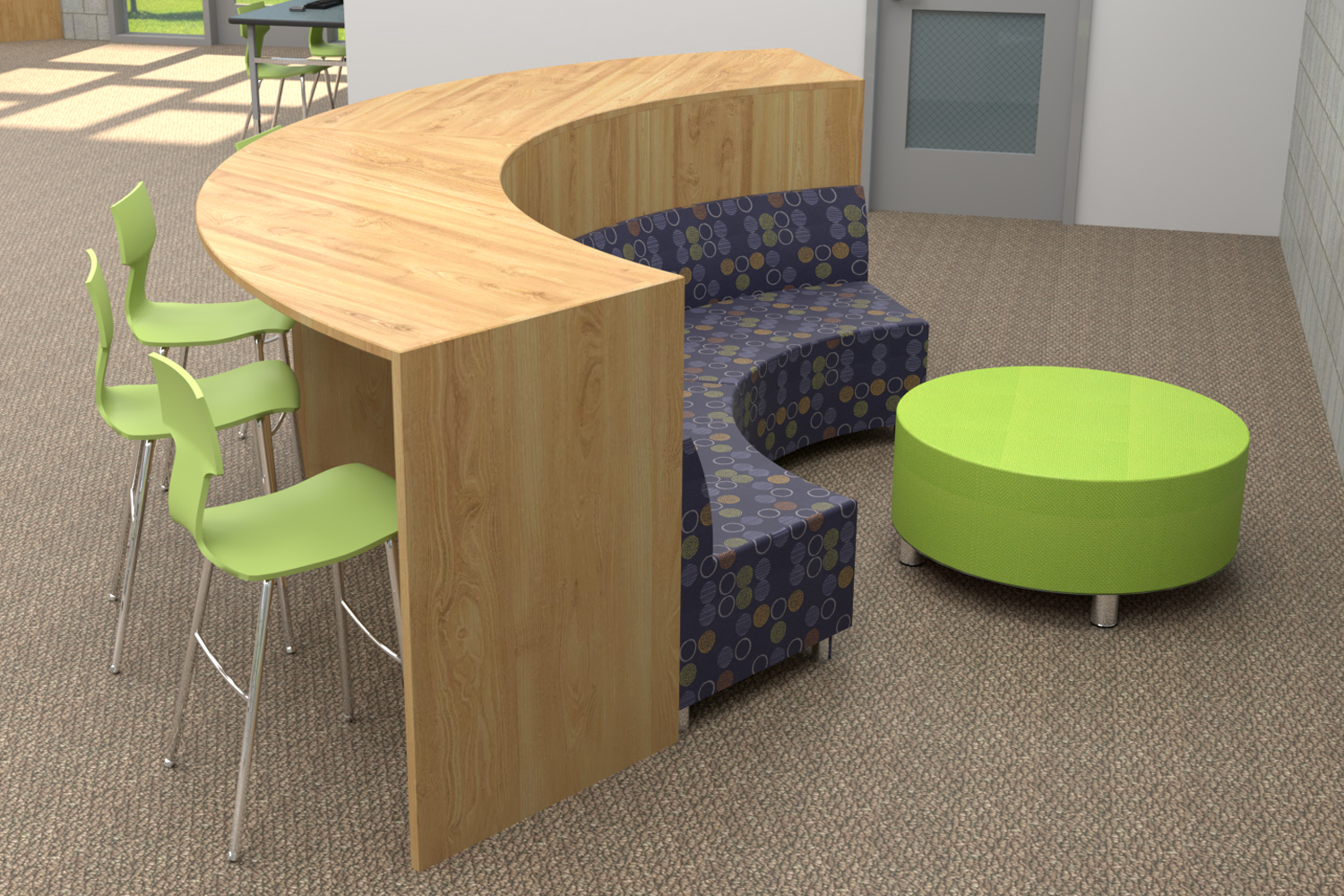 School Library Designs - Modern and Minimalistic High School Library