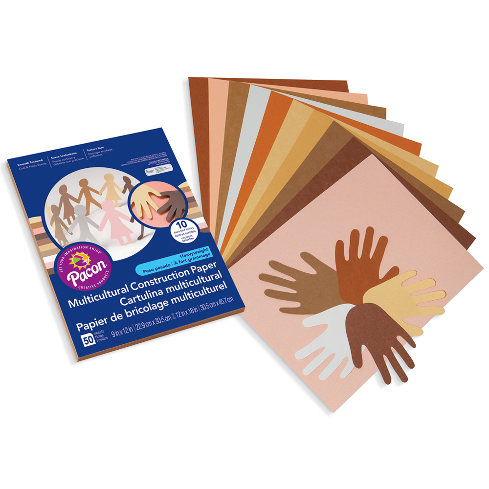 Paper - Rainbow® Multicultural Construction Paper - 12 in.H x 9 in.W ...