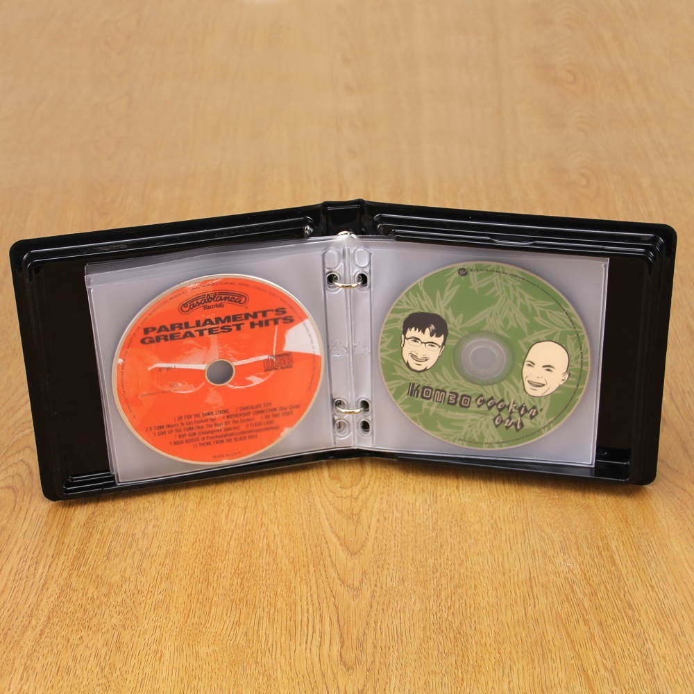 Today's Deals - CD-DVD Ring Binder Albums with Unlined Pages - 12 Disc