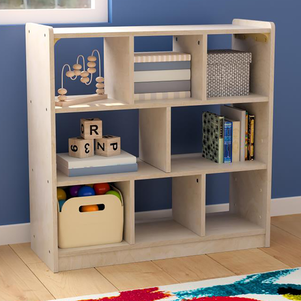 Children's Displays - Bright Beginnings Open Storage Unit w/8 Compartments