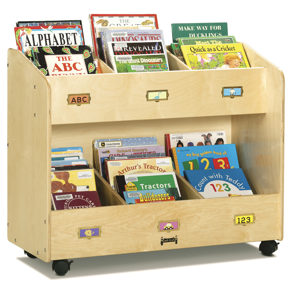 Book Trucks - Jonti-Craft® Mobile Book Organizer - 6 Section