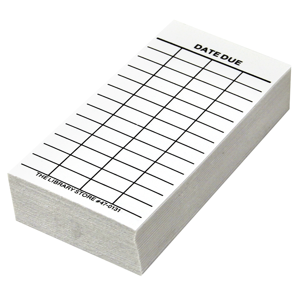 Date Due Slips - Date Due Slips - Media 4-Column, Full Permanent ...