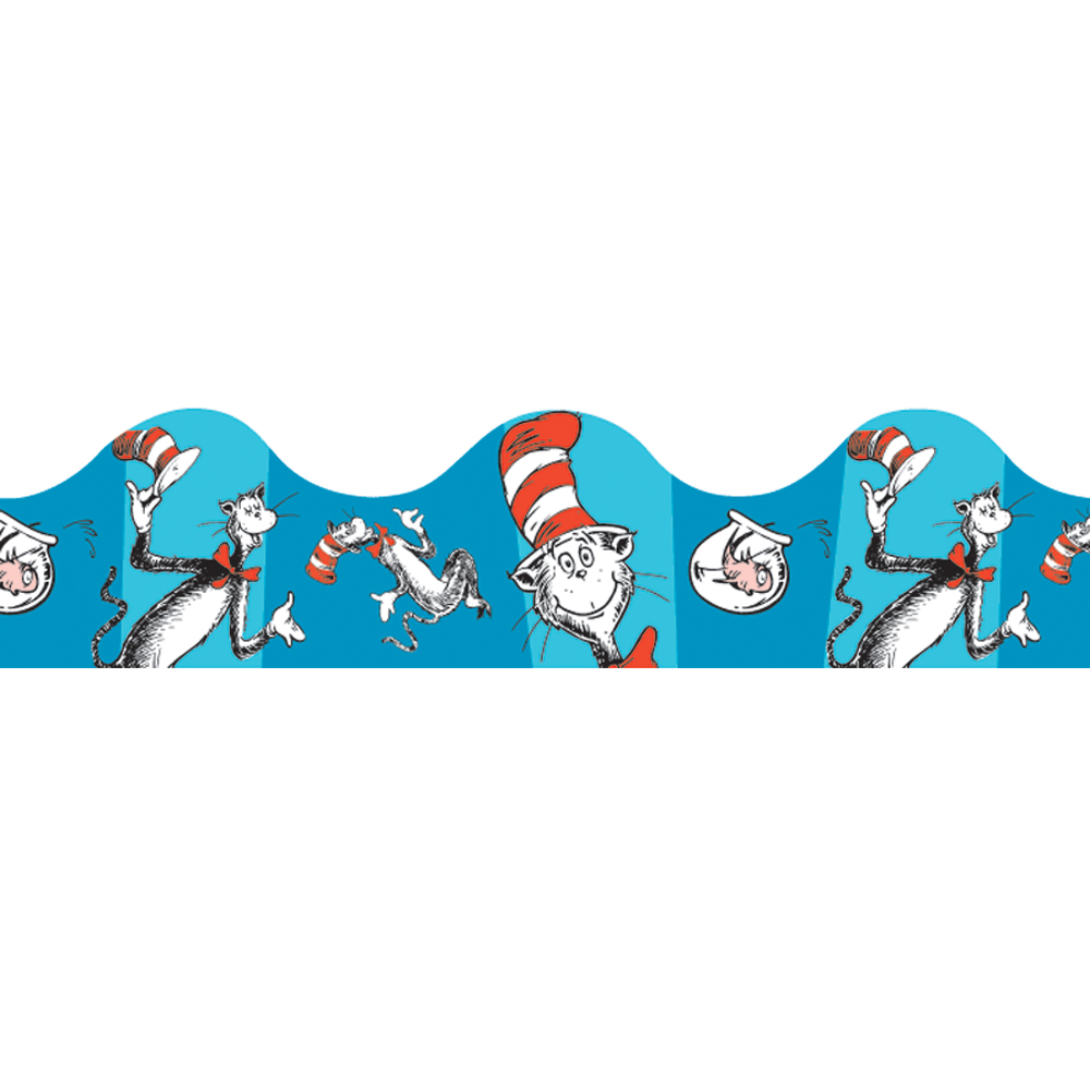 Bulletin Board Decor - Dr. Seuss™ The Cat in the Hat™ Blue Deco Trim®
