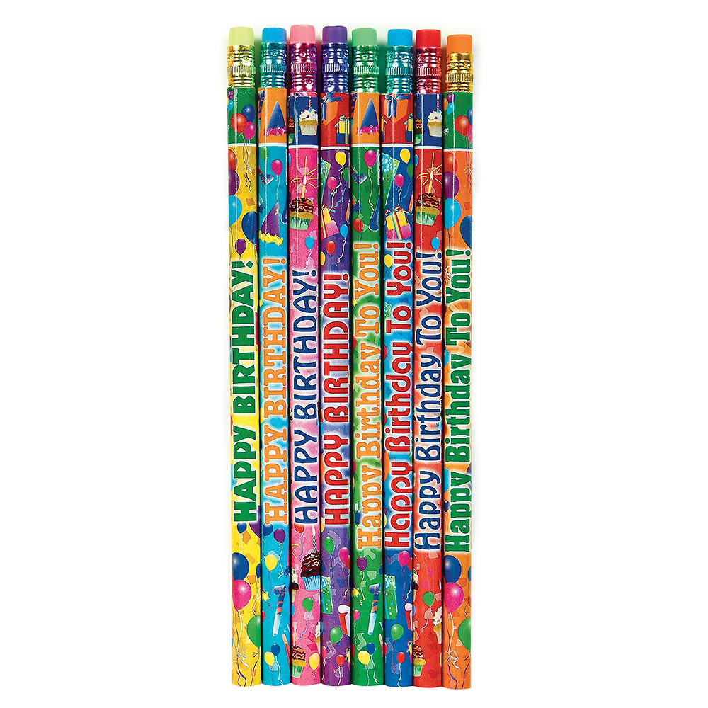 Pencils - Happy Birthday Pencils Pencils - 144/Pkg