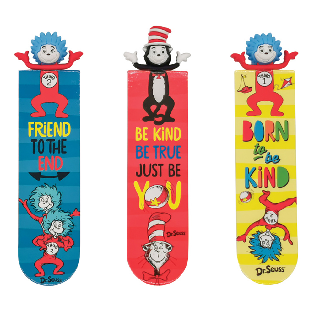 Bookmarks - Dr. Seuss™ 3D Bookmarks - 12/Pkg