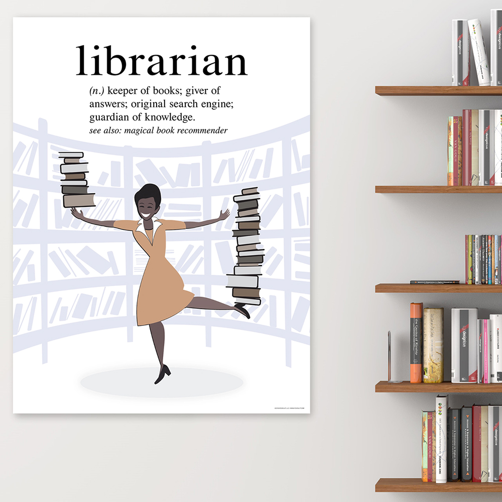 Posters - Librarian Definition Dictionary Laminated Poster