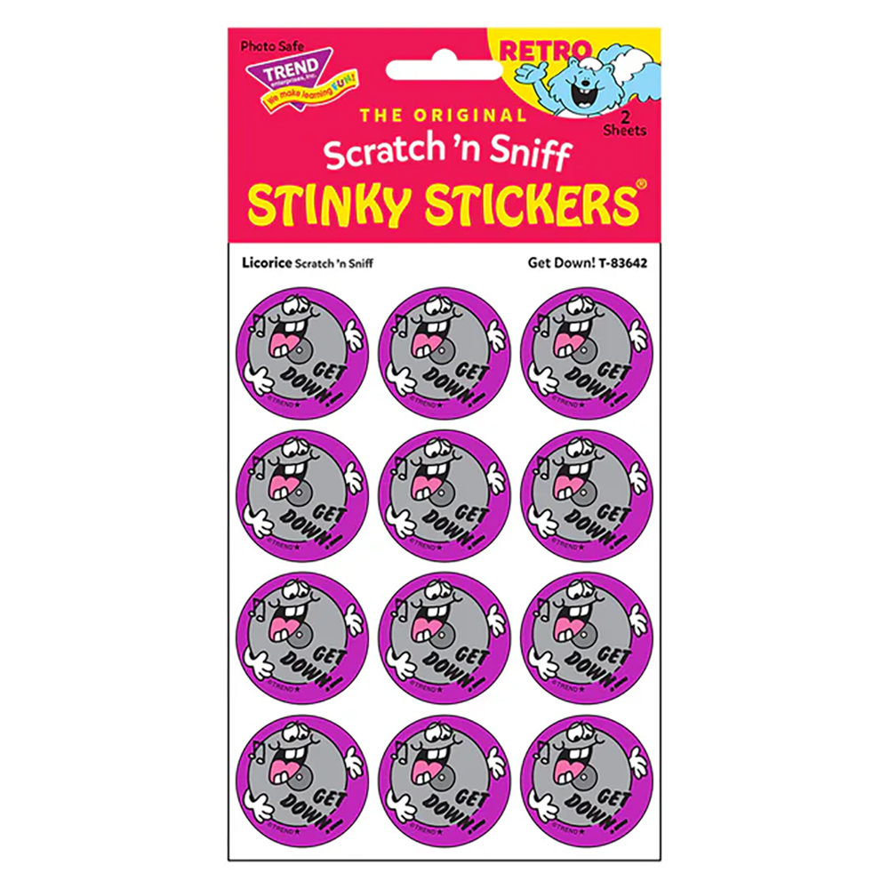Incentives & Rewards - Get Down!, Licorice Scratch n Sniff Stinky Stickers®