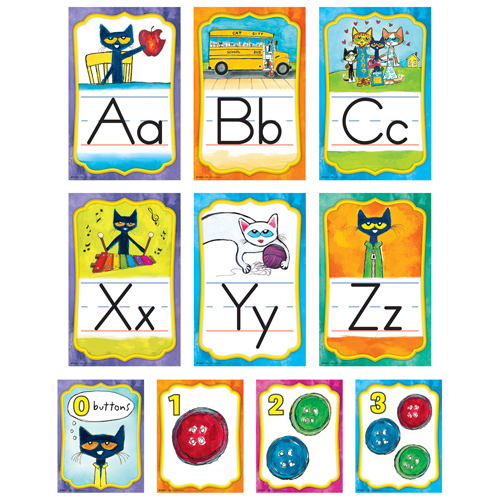 Bulletin Board Decor - Pete the Cat® Alphabet Bulletin Board Set