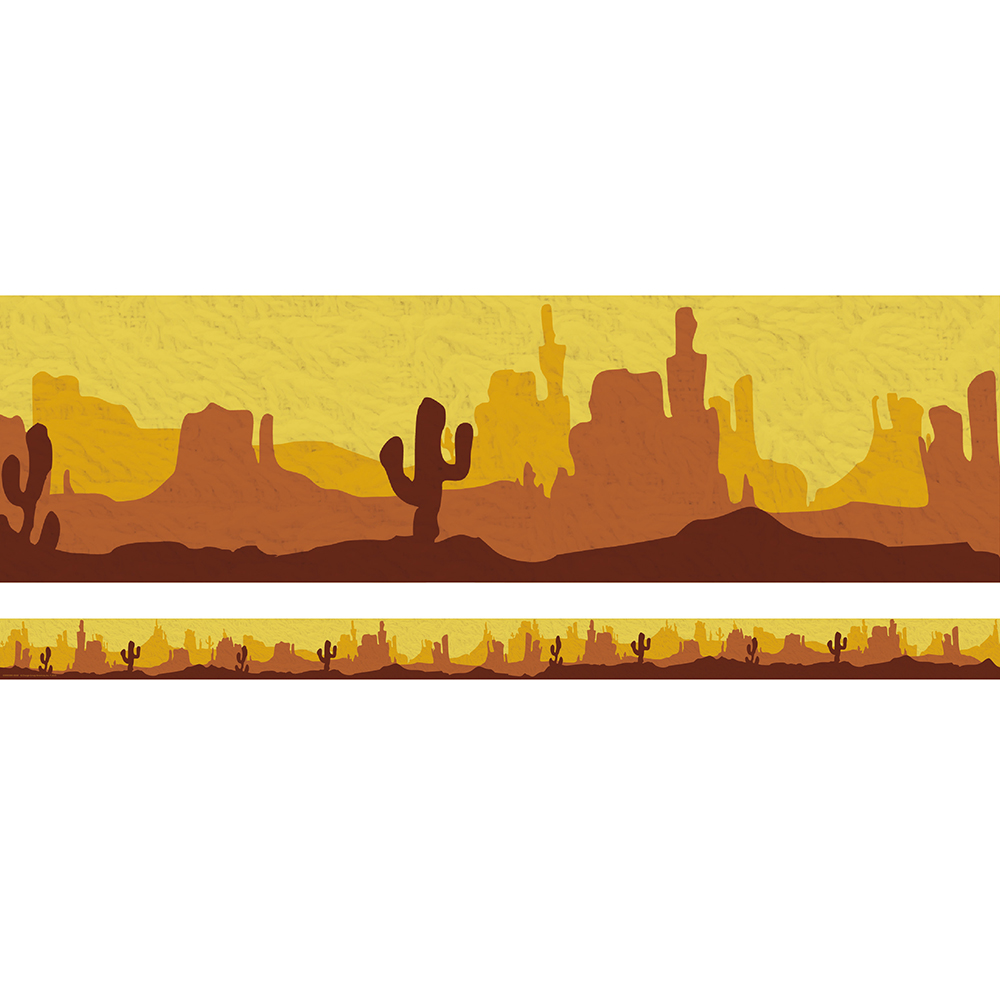 Bulletin Board Decor - Wild Wild Classroom Southwest Landscape Deco Trim