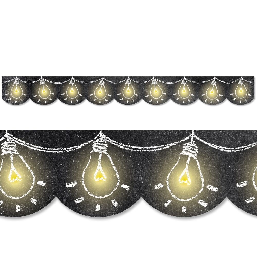 Bulletin Board Decor - Lightbulbs EZ Border