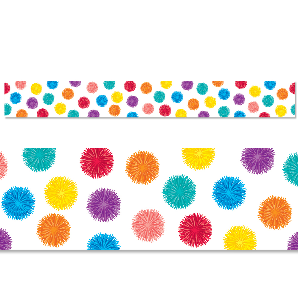Bulletin Board Decor - Pom Dots EZ Border