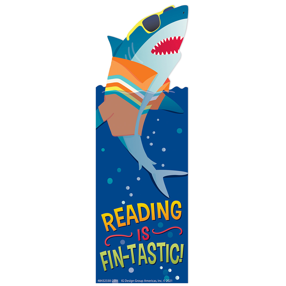 Bookmarks - Reading is Fin-Tastic Shark Bookmarks - 36/Pkg