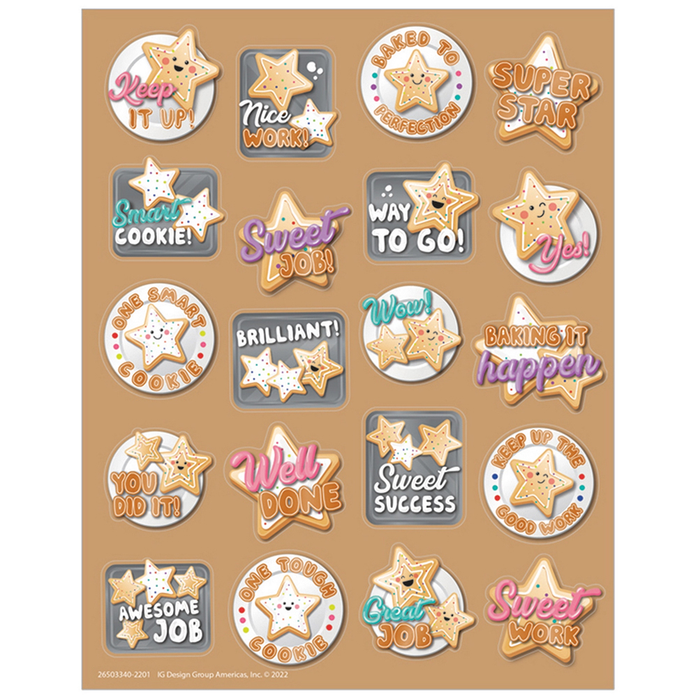 Incentives & Rewards - Star Cookies (Sugar Cookie) Scented Stickers