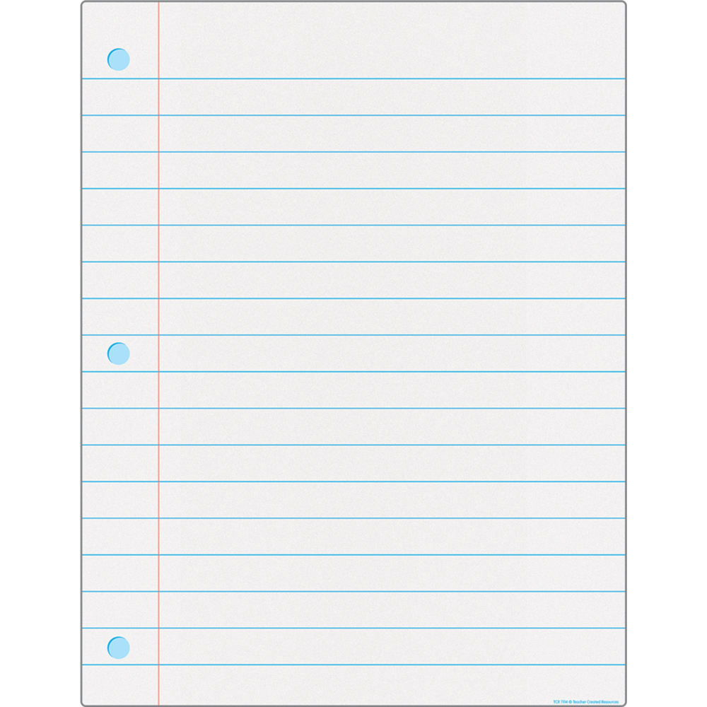 Posters - Notebook Paper Write-On/Wipe-Off Chart