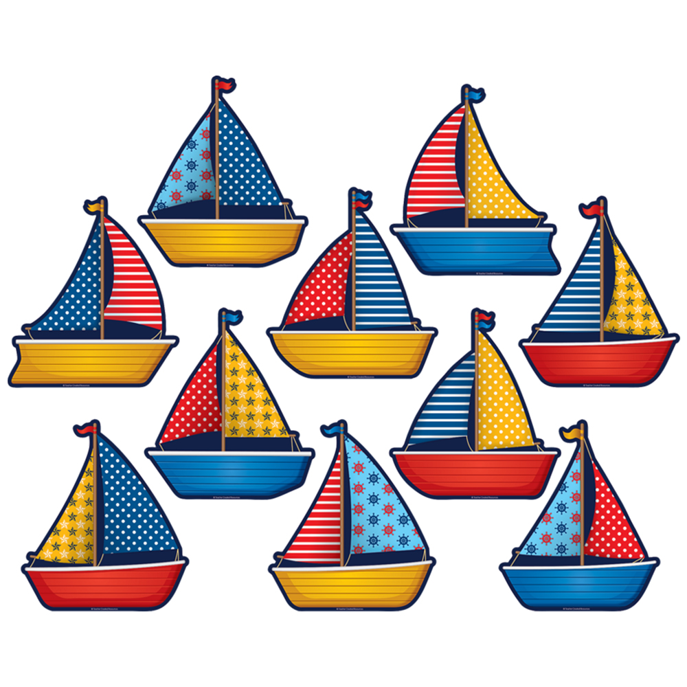 Bulletin Board Decor - Sailboats Accents