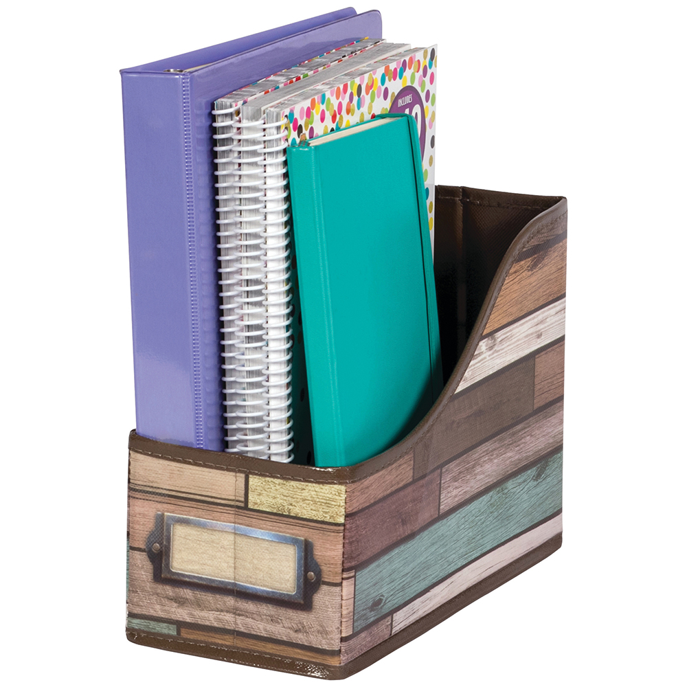 Book & Magazine File Cases - Reclaimed Wood Book Bin