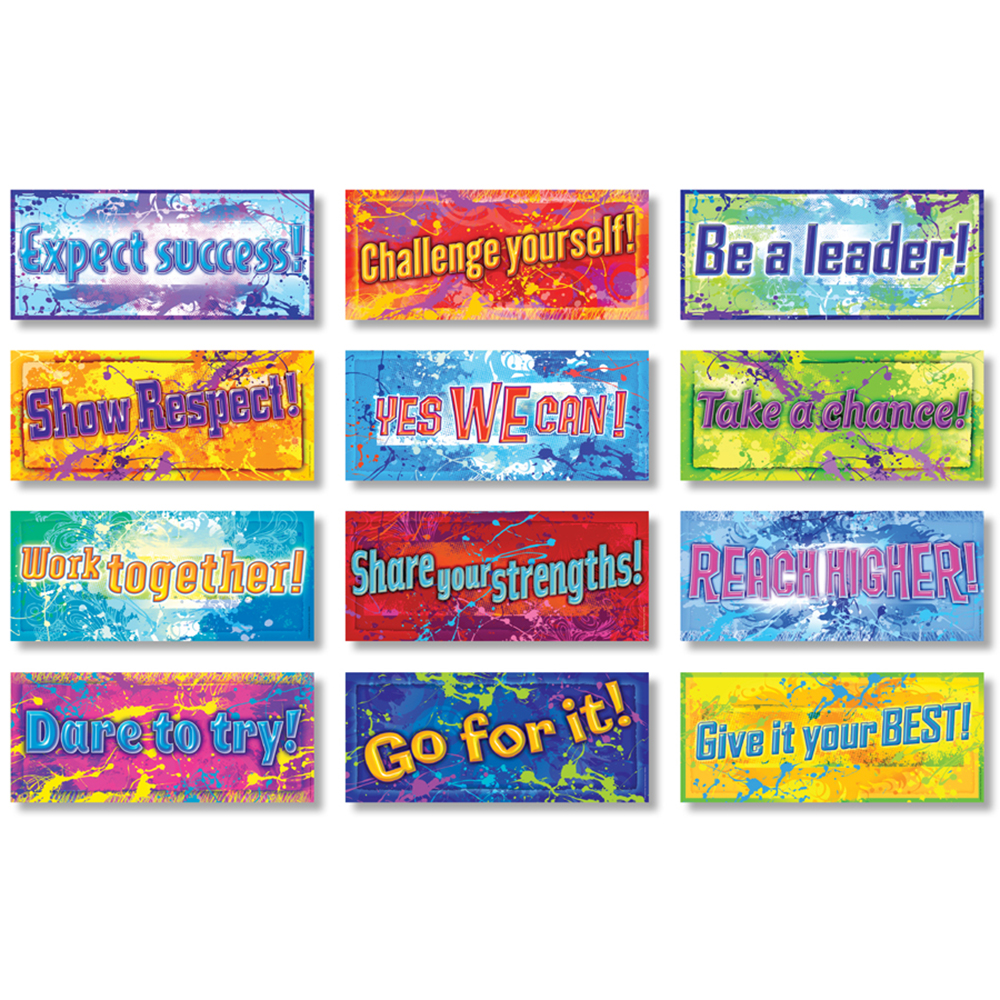 Bulletin Board Decor - Positive Messages Bulletin Board Set