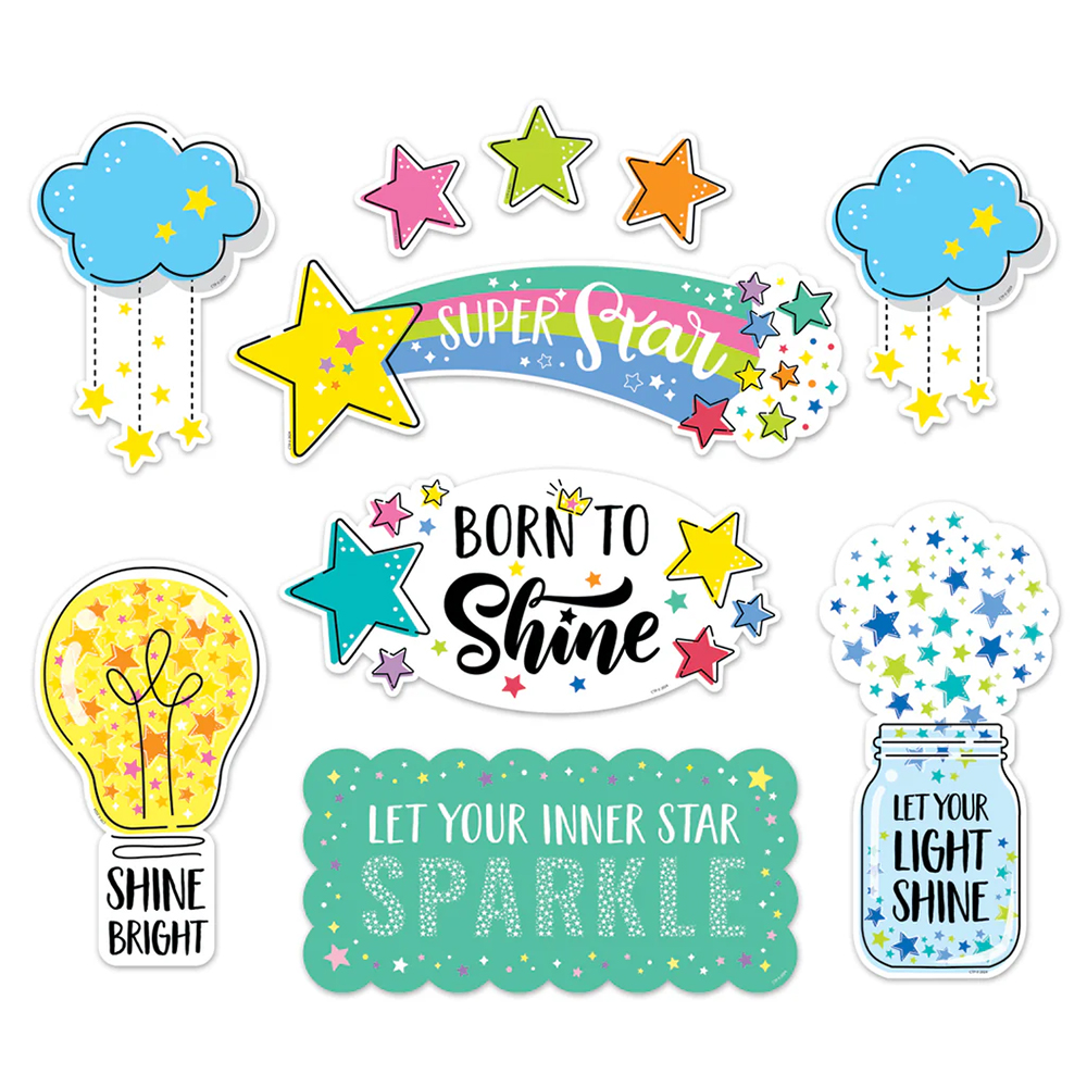 Bulletin Board Decor - Star Bright Positive Thinking Mini Bulletin Board